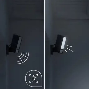 Netatmo NOF černá / Venkovní nástěnné svítidlo / LED / senzor pohybu /