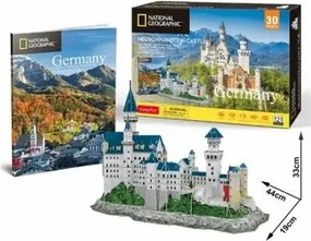 CubicFun Puzzle 3D  Zámek Neuschwanstein / 121 dílů / od 6 let