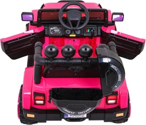 Ramiz Dětské terénní auto Full Time 4WD růžové na dálkové ovládání + pohon 4x4 + LED audio + úložný prostor