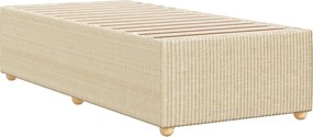 Rám postele bez matrací krémově 80x200 cm textil 3284898