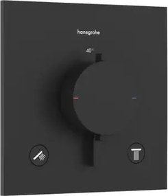 Hansgrohe - Termostatická baterie pod omítku, pro 2 spotřebiče, matná