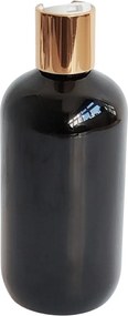 Dávkovač na mýdlo 300 ml černý s bílo-zlatým DISC TOP BELA
