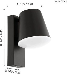 EG 97146 Venkovní nástěnné svítidlo CALDIERO 97146 - EGLO