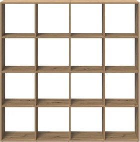 Knihovna dub artisan 137,5 x 29 x 137,5 cm kompozitní dřevo 3310297