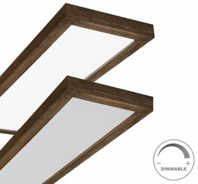 Brilagi-LED Stmívatelné svítidlo WOODY FRAME LED/50W/230V dub 120x30 cm IP44 +DO