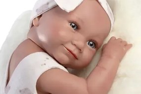 Llorens 73814 NEW BORN HOLČIČKA - realistická panenka miminko s celovi