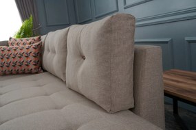 Atelier del Sofa Rohová sedací souprava Manama Corner Sofa Bed Left - Cream, Krémová