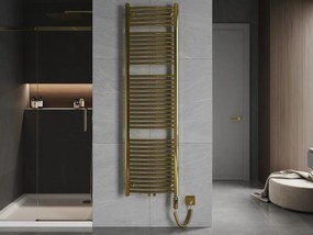 Mexen Ares, elektrické topné těleso 1800x500 mm + topná tyč 900 W, zlatá lesklá, W102-1800-500-2900-50
