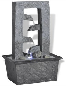 Interiérová fontánka s LED osvětlením, polyresin 242351