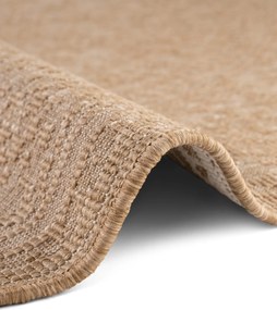 NORTHRUGS, Kusový koberec Duet Kona 106250 Beige/White - na ven i na doma, 160x230, béžová, chodba / předsíň