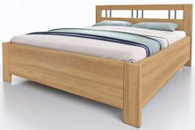 Vlastní výroba Buková postel Perla s úložným prostorem