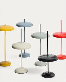 Modrá LED stmívatelná stolní lampa s kovovým stínidlem (výška 35 cm) Porte – Kave Home