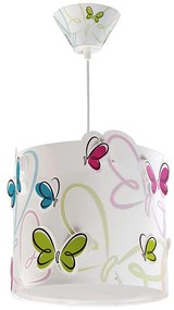 Dalber 62142 - Dětský lustr BUTTERFLY 1xE27/60W/230V