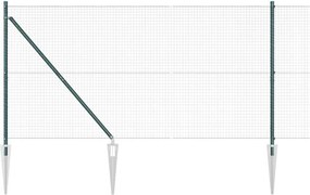Svařované drátěné ploty s hroty 25 x 1,2 m Ocel potažená PVC 3352087