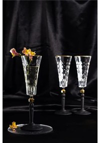 BOHEMIA PRESTIGE CONTE BLACK SKLENICE NA ŠAMPAŇSKÉ 170ML SADA 6 KS