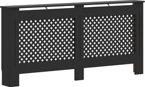 Kryt na radiátor černý 172 x 19 x 81,5 cm MDF 288198