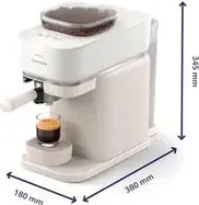 Philips Baristina BAR300/00 bílá / automatický kávovar / 1550 W / 1.2
