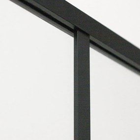 Set VERTICO BLACK s vaničkou GRANDE WHITE 1660×877×30 mm 1600 mm / 4 segmenty VERTICO 1600/4+WHI 1660x877