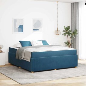 Rám postele Modrá 180 x 200 cm textil 3398429