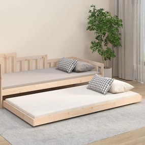 vidaXL Rám postele 90 x 200 cm masivní borovice [823495] Barva: Přírodní