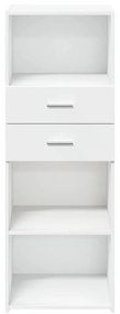 Skříň highboard bílá 45 x 42,5 x 124 cm kompozitní dřevo