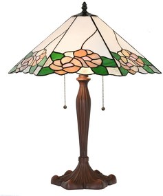 Stolní lampa Tiffany Fae - 44x61x64 cm E27/max 2x60W
