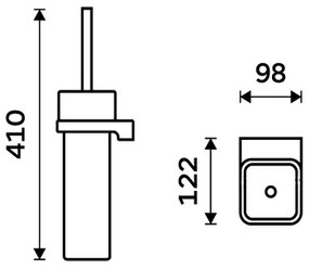 Nimco WC štětka MAYA - MA 29094K-26