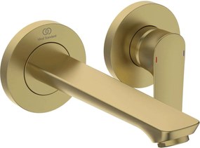 Ideal Standard Connect Air - Umyvadlová baterie pod omítku, 2-otvorová instalace, Brushed Gold A7029A2