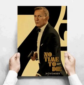 Plakát James Bond Agent 007, Daniel Craig, No Time to Die č.170, 29.7 x 42 cm