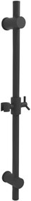 Sapho - Sprchová tyč včetně držáku, délka 70 cm, černá mat SC015