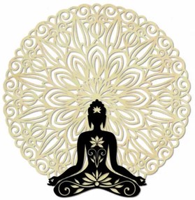 Sentop - 3D nástěnná malba Buddha v mandale 50, 70, 90 cm I SENTOP PR0367