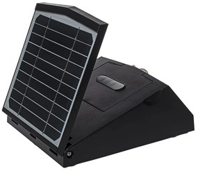 Exteriérové ​​solární nástěnné LED svítidlo Solar, 1x LED 7w, černá, pohybový senzor