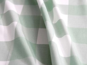 Bavlněné povlečení Kostky - mint Velikost: 140 x 200 + 70 x 90