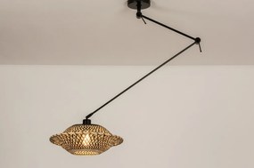 Závěsné svítidlo s ramenem Snap Domenico Black and Dark Taupe 40