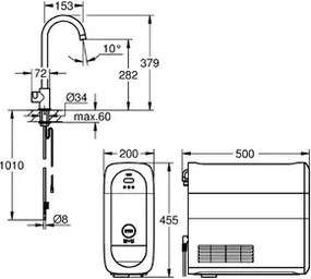 Grohe Blue Home - Dřezový ventil Mono Connected s chladícím zařízením