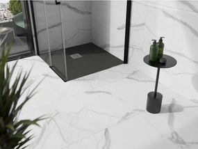 Mexen Stone+ kompozitní čtvercová sprchová vanička 90 x 90 cm, antracit - 44719090