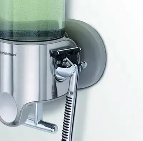 Simplehuman BT1028 Dávkovač mýdla a šamponu na zeď / 2x 444 ml / nerez