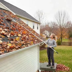 Střešní kartáč na čištění listí a nečistot, 6,3 m NP12976