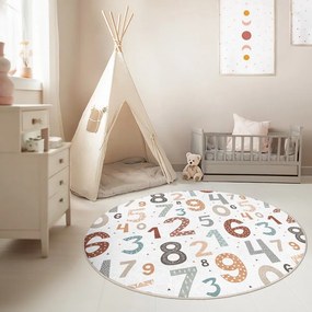 Pratelný dětský hrací koberec ø150 cm Happy Numbers – Mila Home