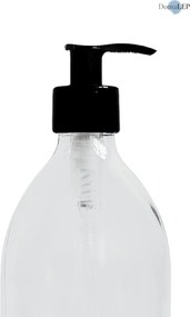 Dávkovač mýdla STELLA 540 ml s černým dávkovačem
