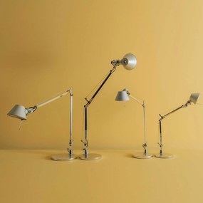 Artemide A004030 + A004800 Tolomeo Tavolo LED, designová stolní lampa, 10W LED 3000K, hliník, 129cm