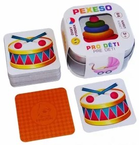 Pexeso Pro děti 64 karet v plechové krabičce 6x6x4cm