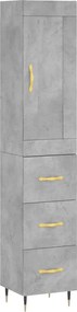 vidaXL Skříň highboard 34,5x34x180 cm kompozit [3200181] Barva: Betonová šedá