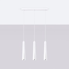 Sollux Lighting Závěsná lampa PRYSM 3L bílá