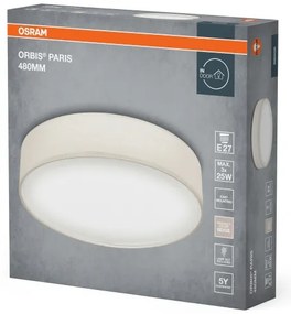 Osram - Stropní svítidlo ORBIS PARIS 3xE27/25W/230V pr. 48 cm krémová