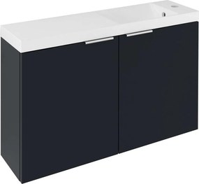 Sapho Latus - Umyvadlová skříňka X 79x50x22 cm, 2x dvířka, matný antracit LT110-SET07
