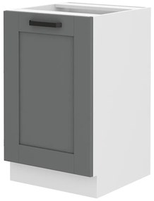 Dolní kuchyňská skříňka pod dřez Lucid 50 ZL 1F BB (dustgrey + bílá). 1045539