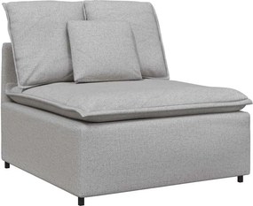 Modulární pohovka s polštáři textil obláčkově šedá 3321156