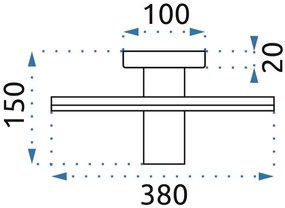 Toolight Loft stropní lampa APP742-3C