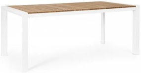 BIZZOTTO Zahradní stůl CAMERON 180x90 cm bílý